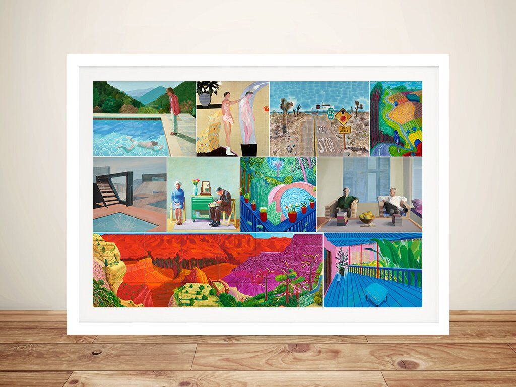 David Hockney Collage Pop Art Picture Prints Australia