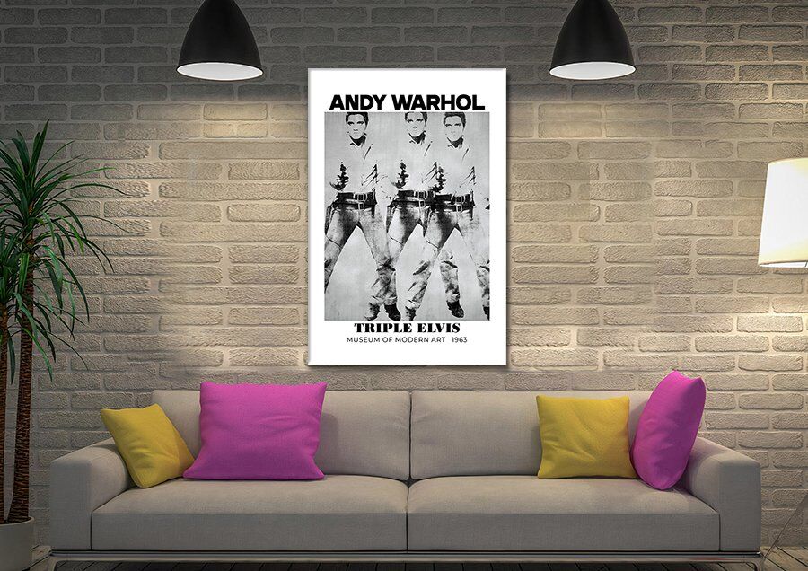 Andy Warhol Triple Elvis Exhibition Poster | Home Design Ideas